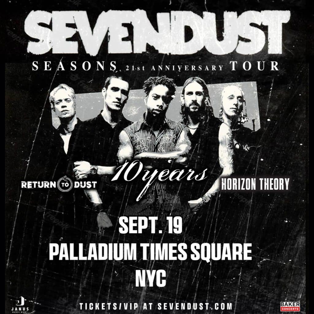 Sevendust - Seasons 21st Anniversary Tour - Palladium Times Square, New ...