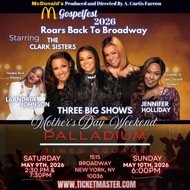 McDonald's Gospelfest 2026 - Palladium Times Square, New York NY ...